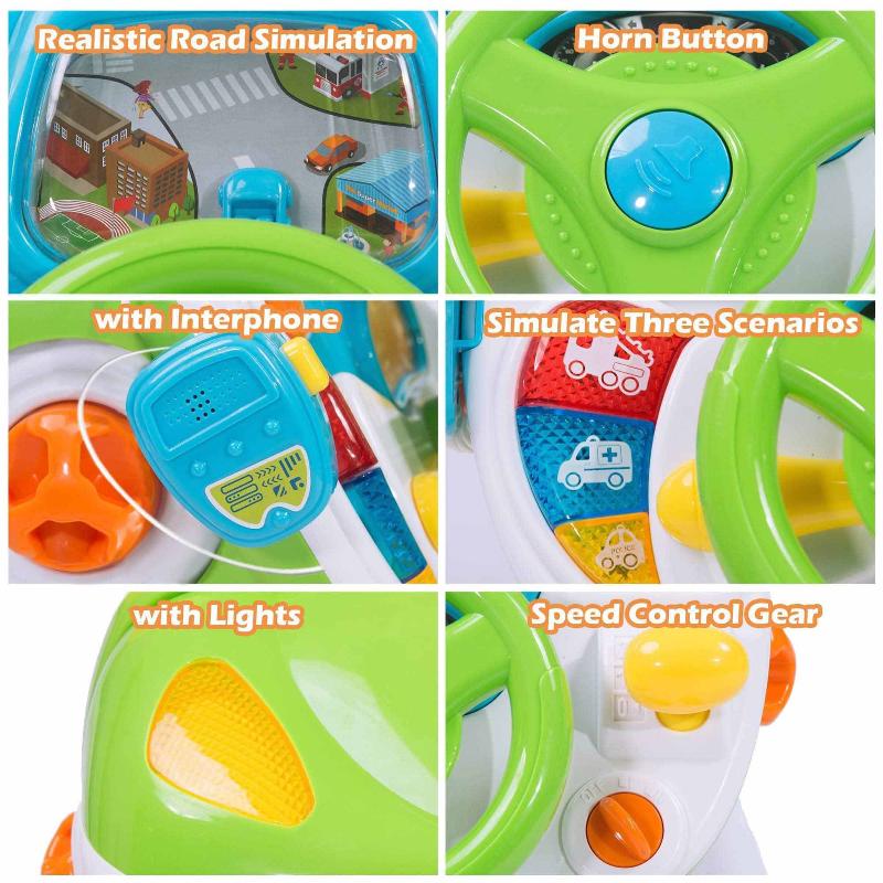 Kids' Driving Car Simulation Toys, Simulated driving toy, Pretend play ...