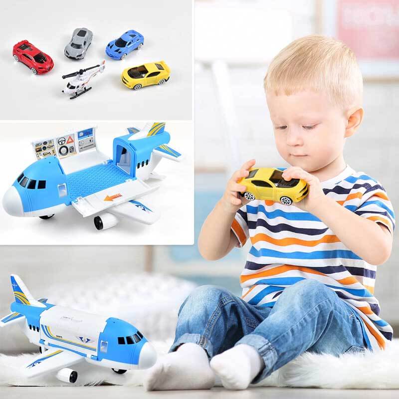 Transport Cargo Airplane Car Toy Play Set | Shinymarch – totlogics.com